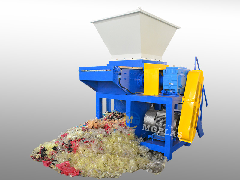 Efficient Single Shaft Plastic Film Shredder with Coupler and Movable ...
