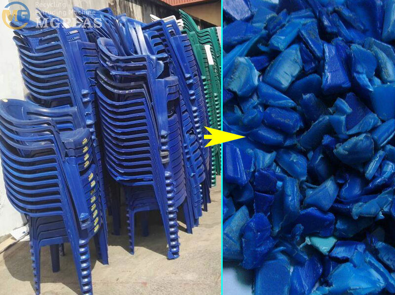 CE Approved Plastic Chair Shredder, Double Shaft Shredder For Plastic ...